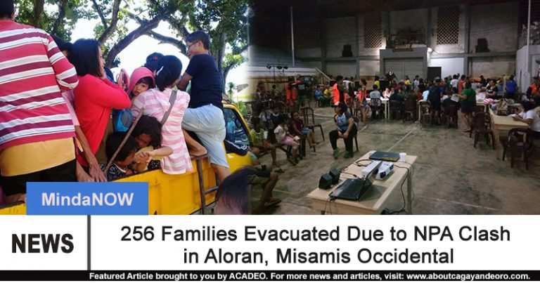256 Families Evacuated Due to NPA Clash in Aloran, Misamis Occidental
