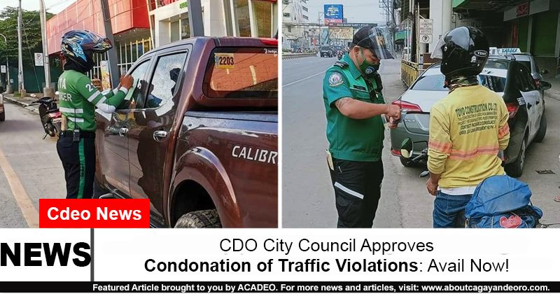 TRAFFIC VIOLATIONS+CONDONATION+CDO - About Cagayan de Oro